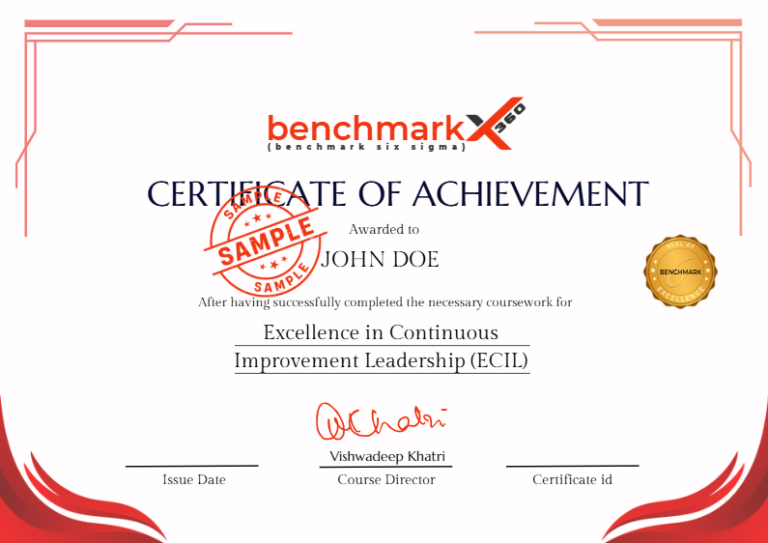 Excellence in Continuous Improvement Leadership (ECIL) Certificate ...